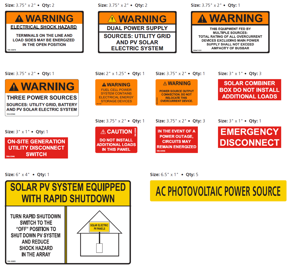 596-03946 Solar Label Value Pack - HellermannTyton | Mouser